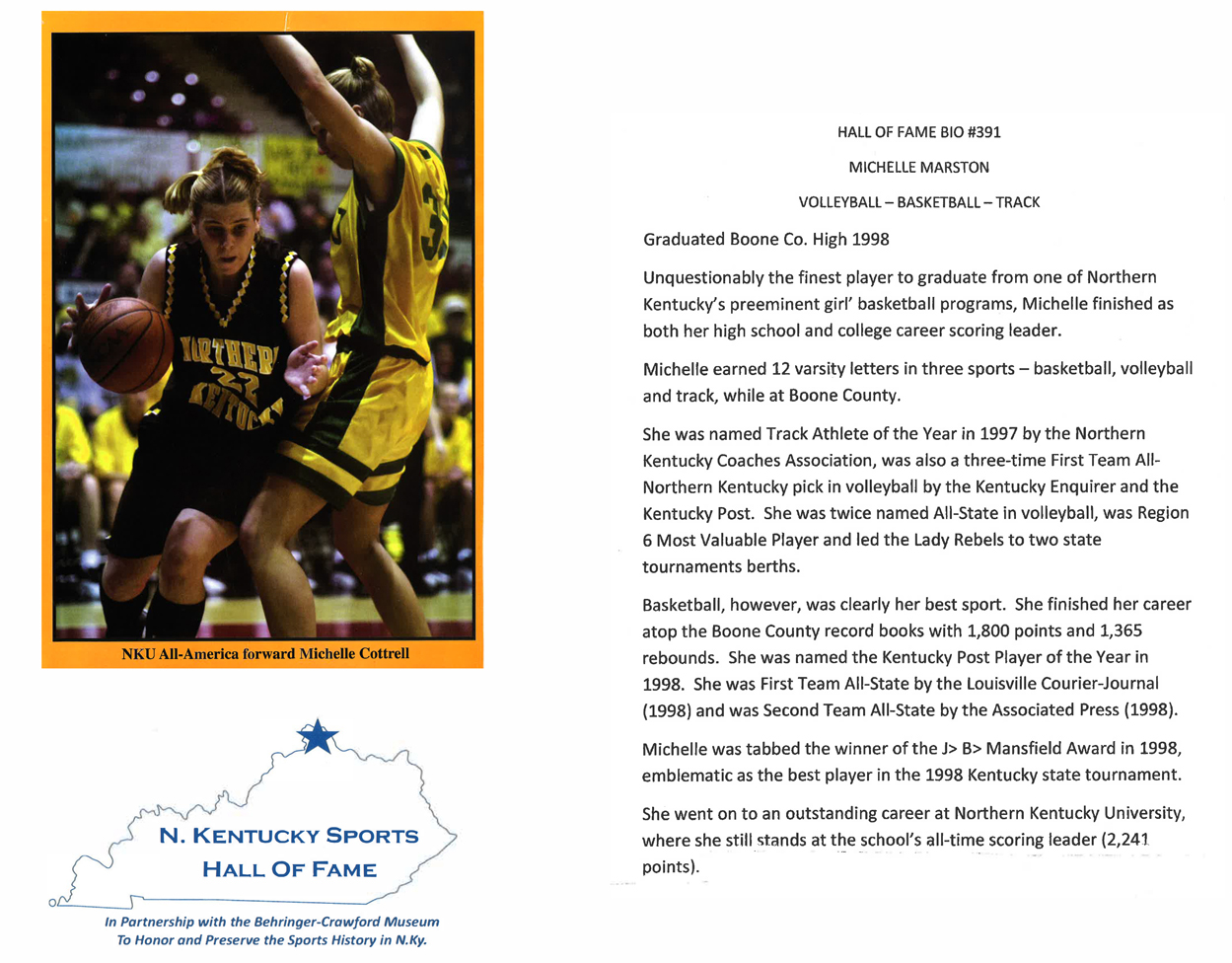 Hall of Fame Biographies M – N – Northern Kentucky Sports Hall of Fame
