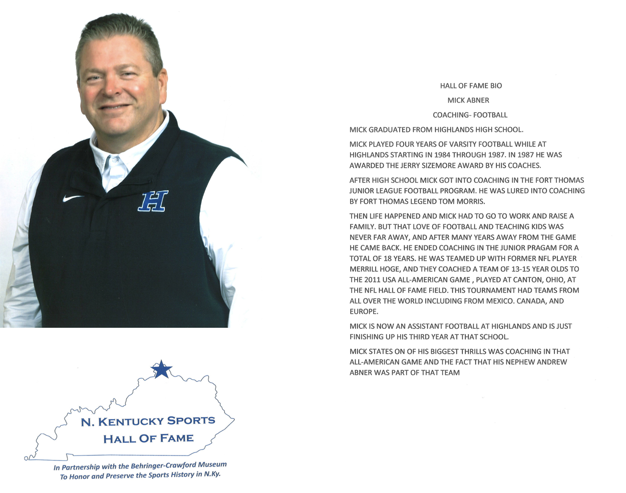 Hall of Fame Biographies A-B