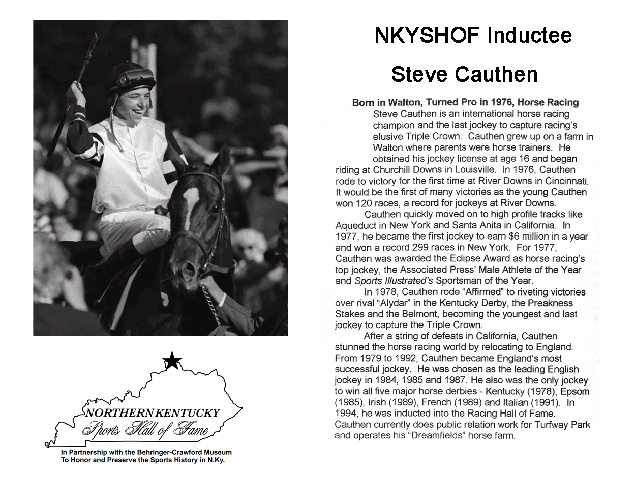 Hall of Fame Biographies C – F