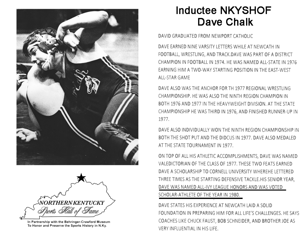 Hall of Fame Biographies C – F