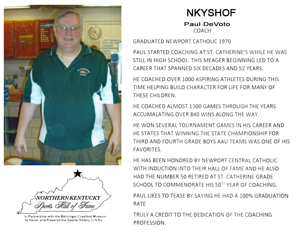 Hall of Fame Biographies C – F