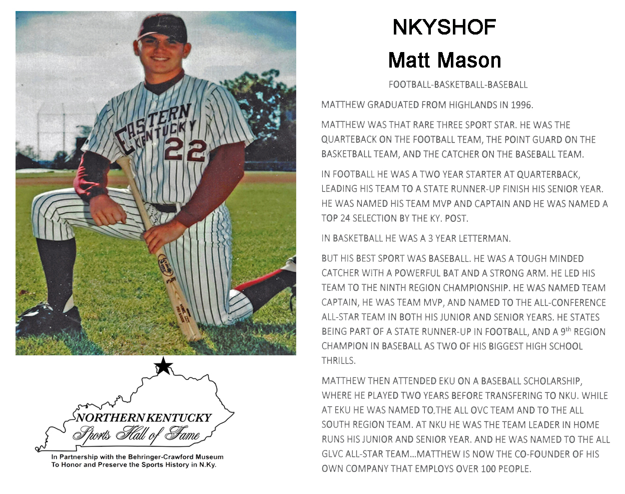 Hall of Fame Biographies M – N – Northern Kentucky Sports Hall of Fame